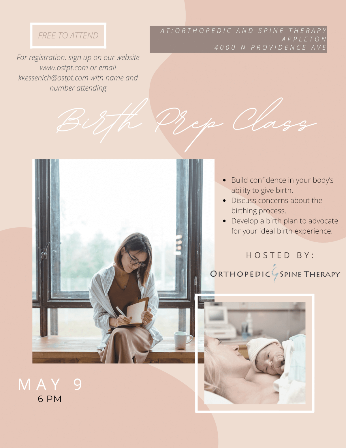 Birthing Prep Class at OST - Orthopedic & Spine Therapy