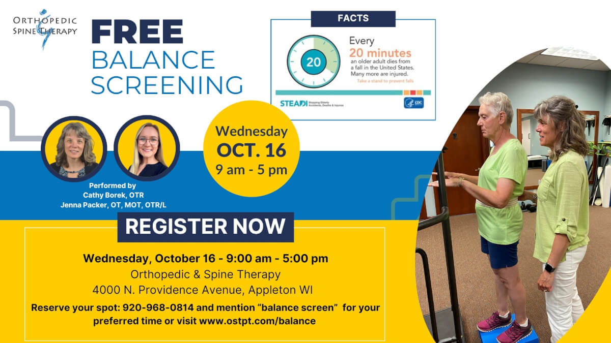 Balance Screening Event - Orthopedic & Spine Therapy